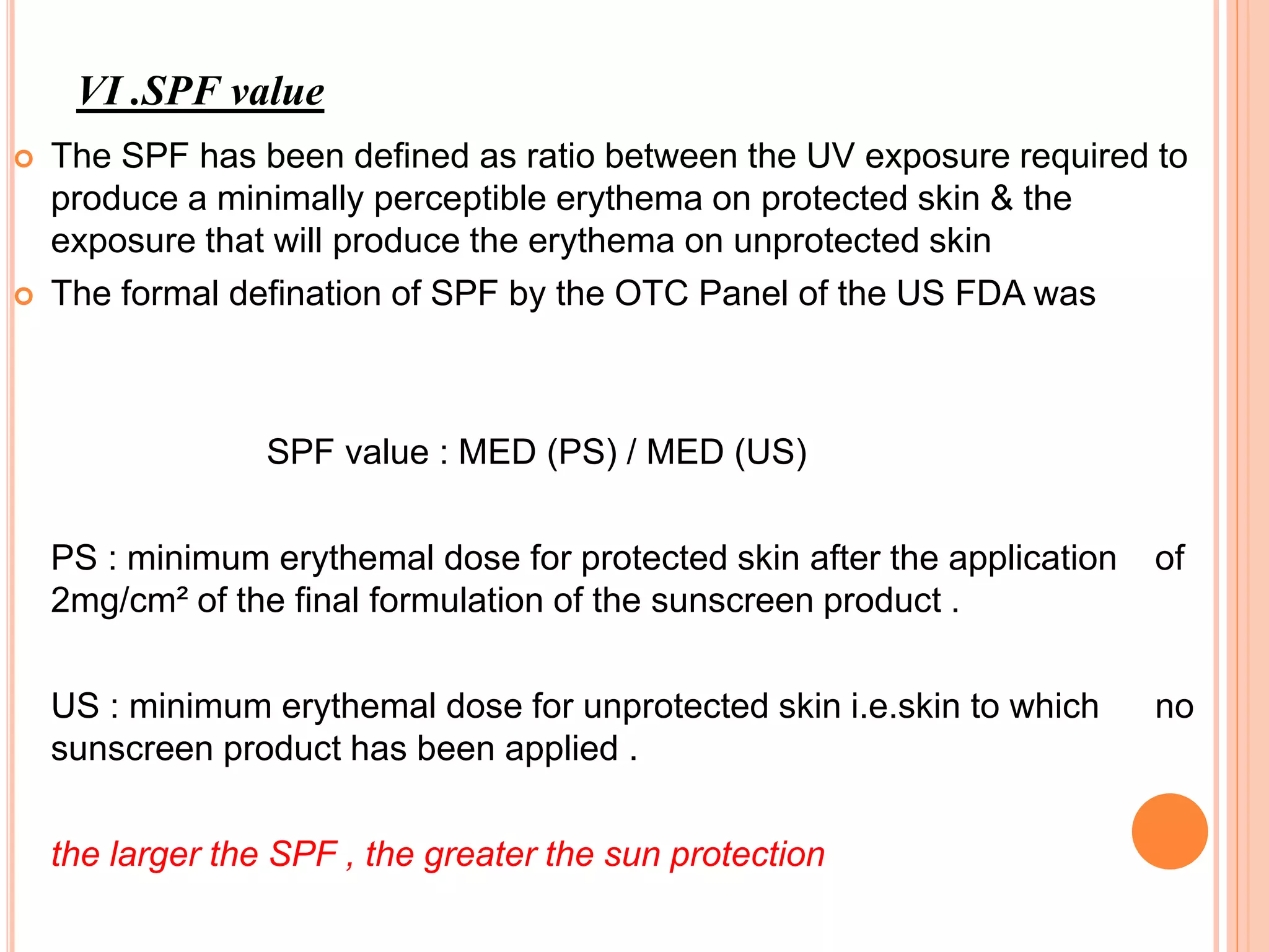 Design of cosmeceutical product : Sun protection | PPTX