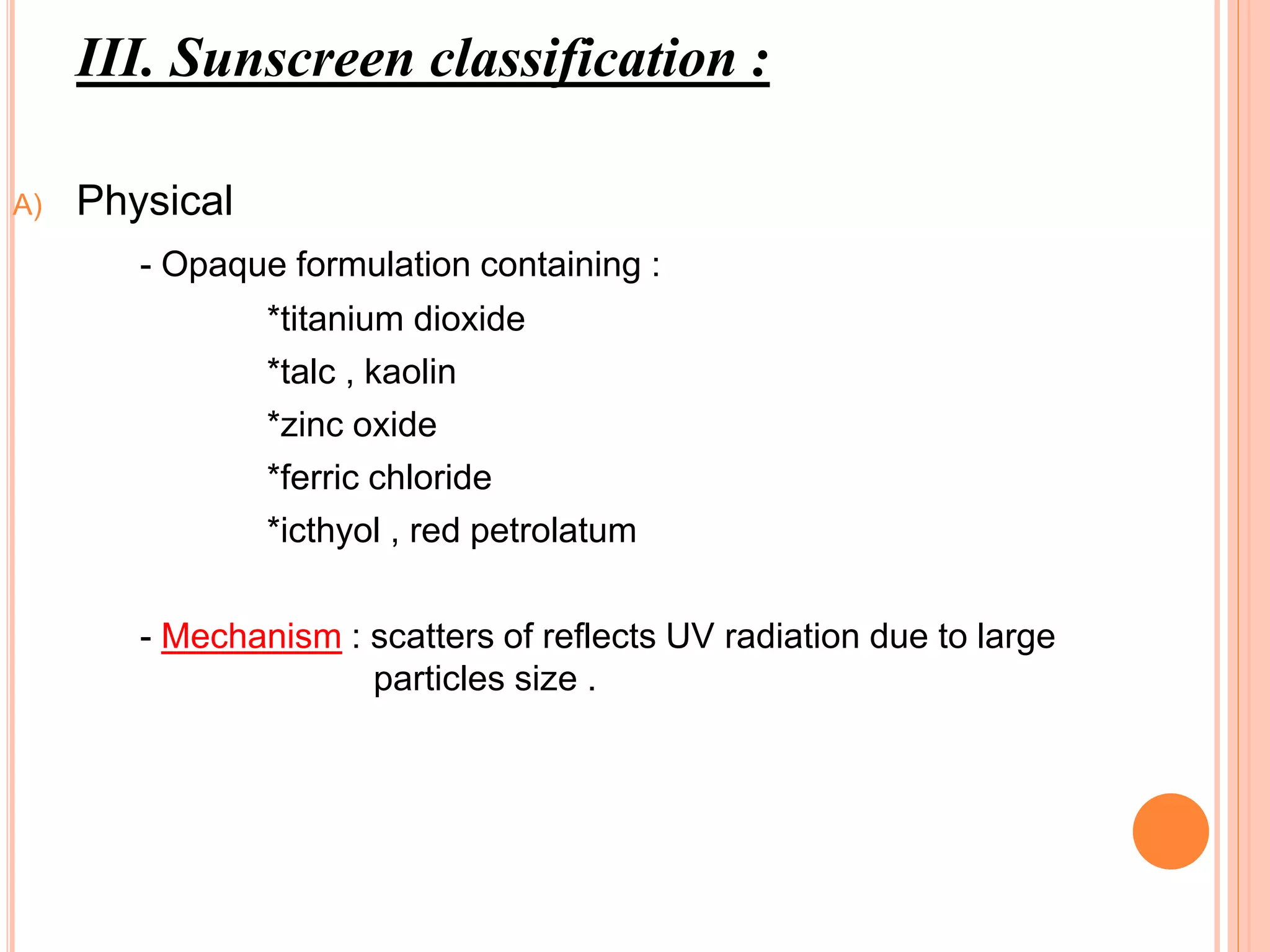 Design of cosmeceutical product : Sun protection | PPTX