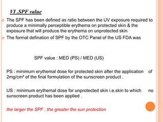 Design of cosmeceutical product : Sun protection | PPTX