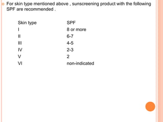 Design of cosmeceutical product : Sun protection | PPTX