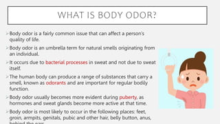 Design of cosmeceutical products for body odor.pptx