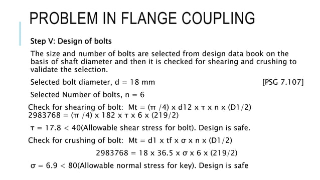 Design of couplings | PPTX