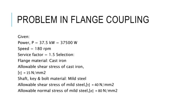 Design of couplings | PPTX