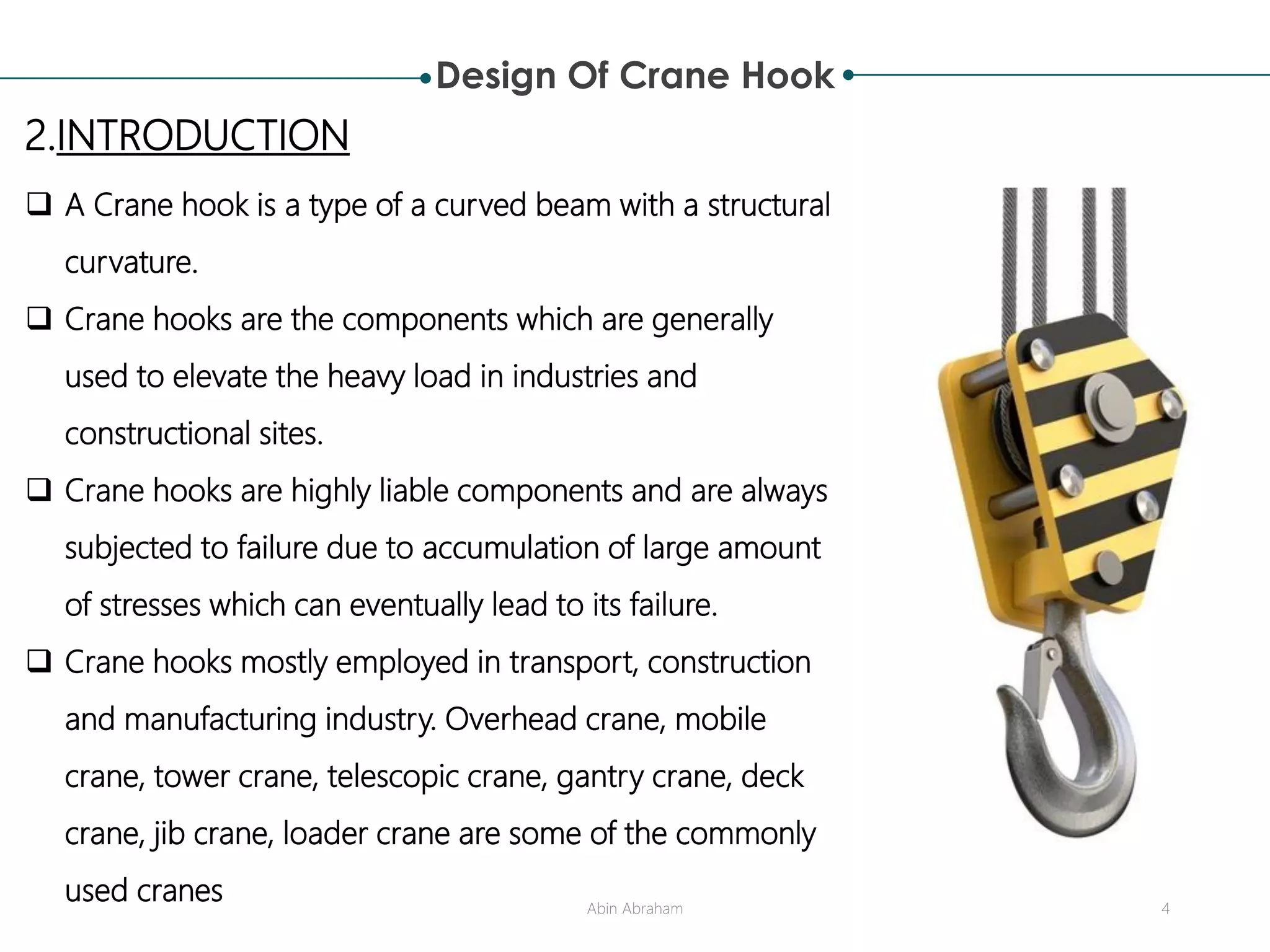 Design of crane hook | PDF