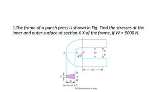 Design of curved beams with numerical problems and theoritical concepts ...