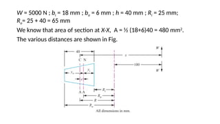 Design of curved beams with numerical problems and theoritical concepts ...