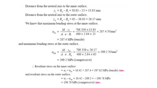 Design of curved beams with numerical problems and theoritical concepts ...