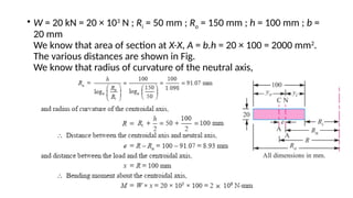 Design of curved beams with numerical problems and theoritical concepts ...