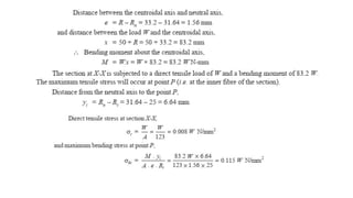 Design of curved beams with numerical problems and theoritical concepts ...