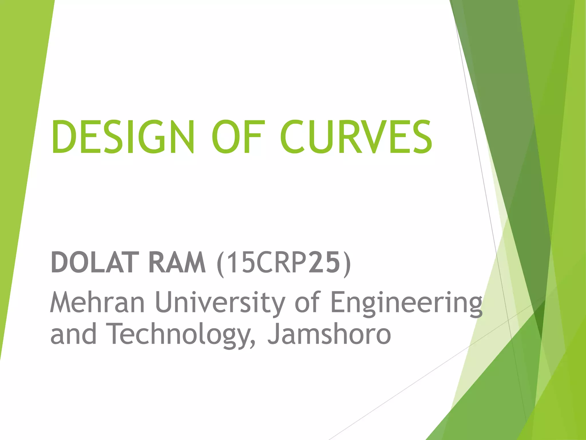Design of curves | PPTX