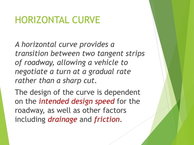Design of curves | PPTX | Geology | Science