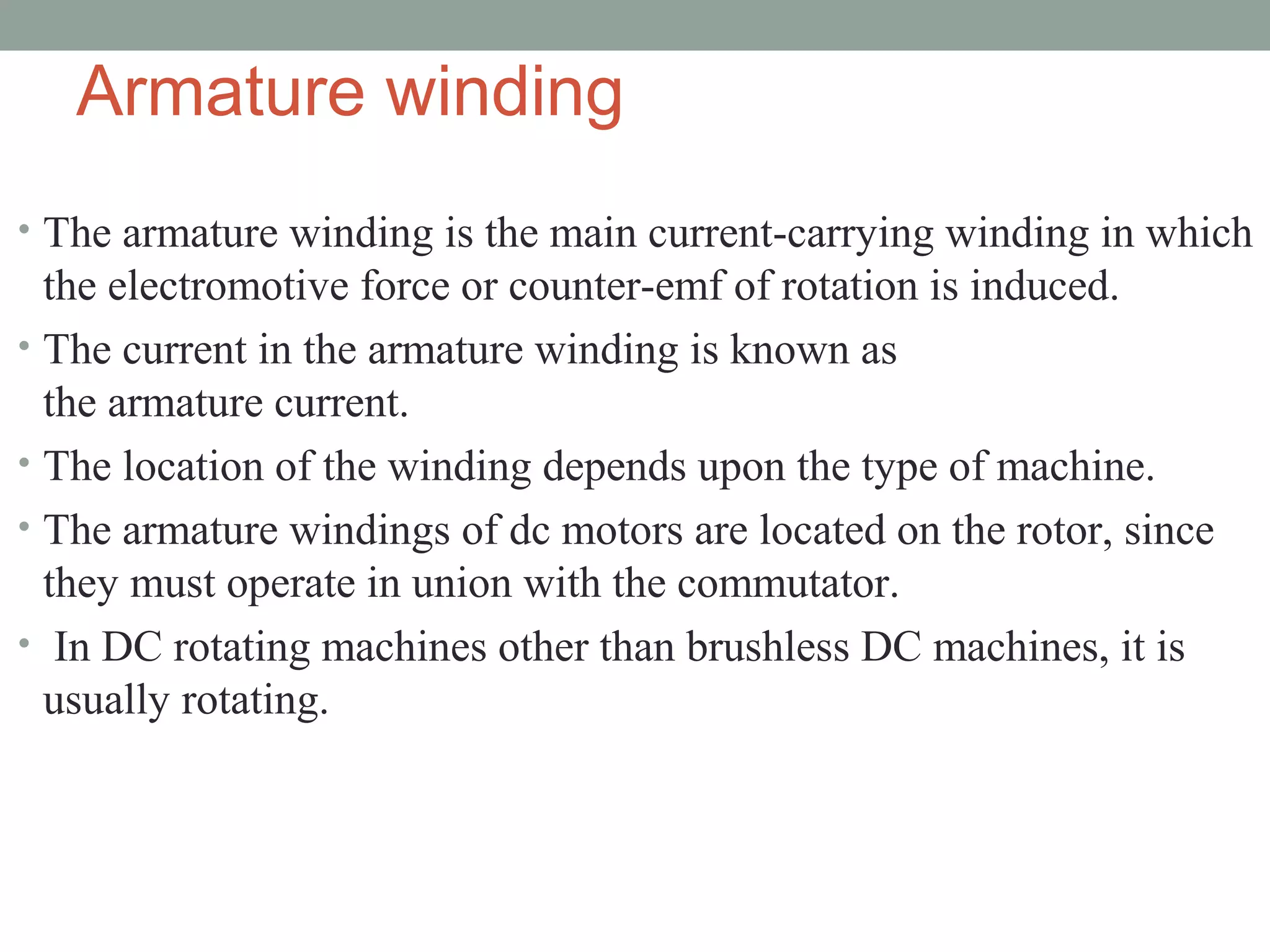 Design of dc armature winding | PPT