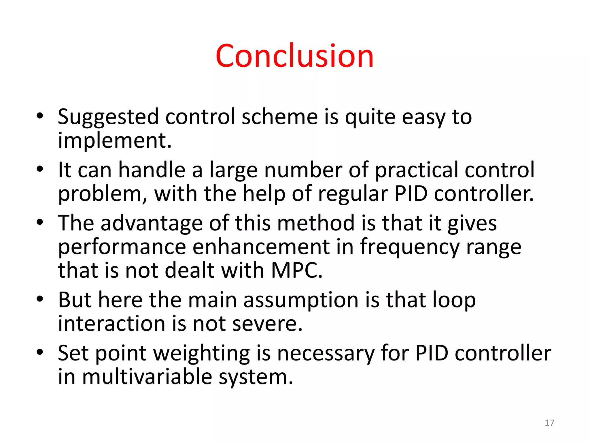 Design of decoupled pid controllers for mimo system copy | PPT