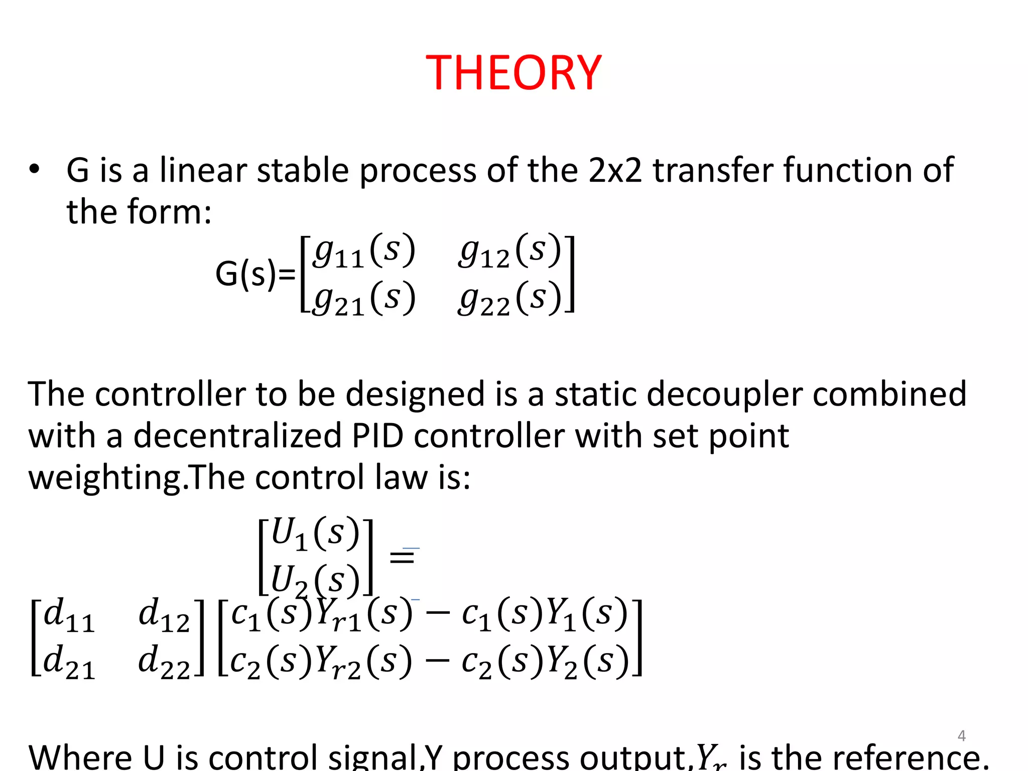 Design Of Decoupled Pid Controllers For Mimo System Copy Ppt