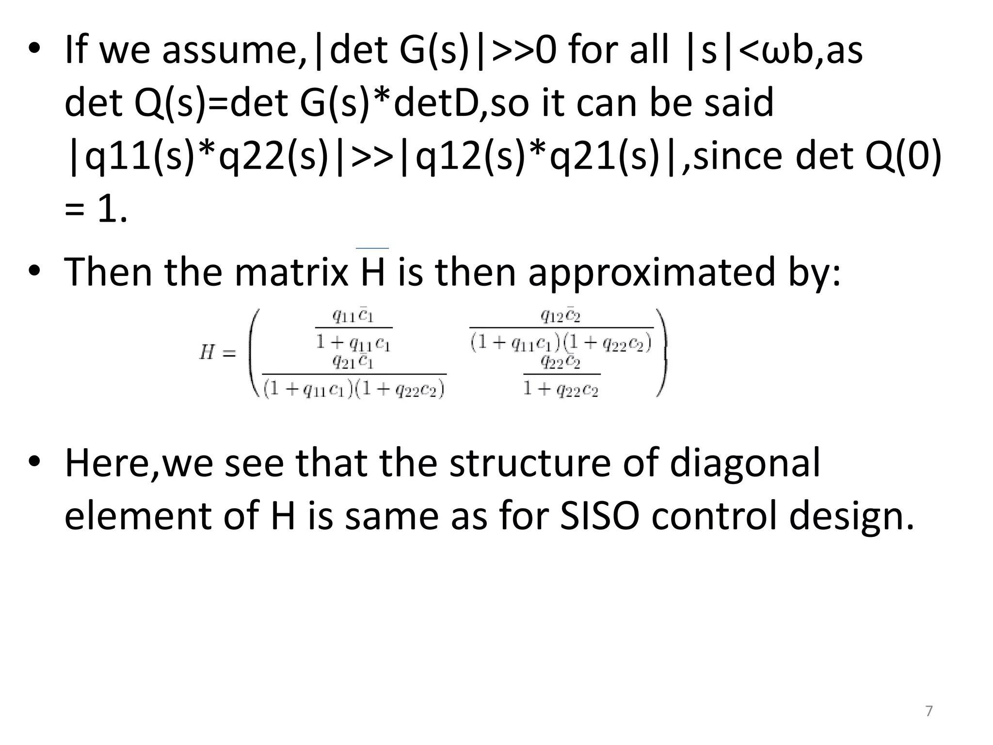 Design of decoupled pid controllers for mimo system copy | PPT