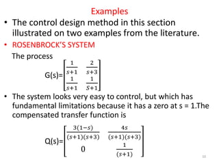 Design of decoupled pid controllers for mimo system copy | PPT
