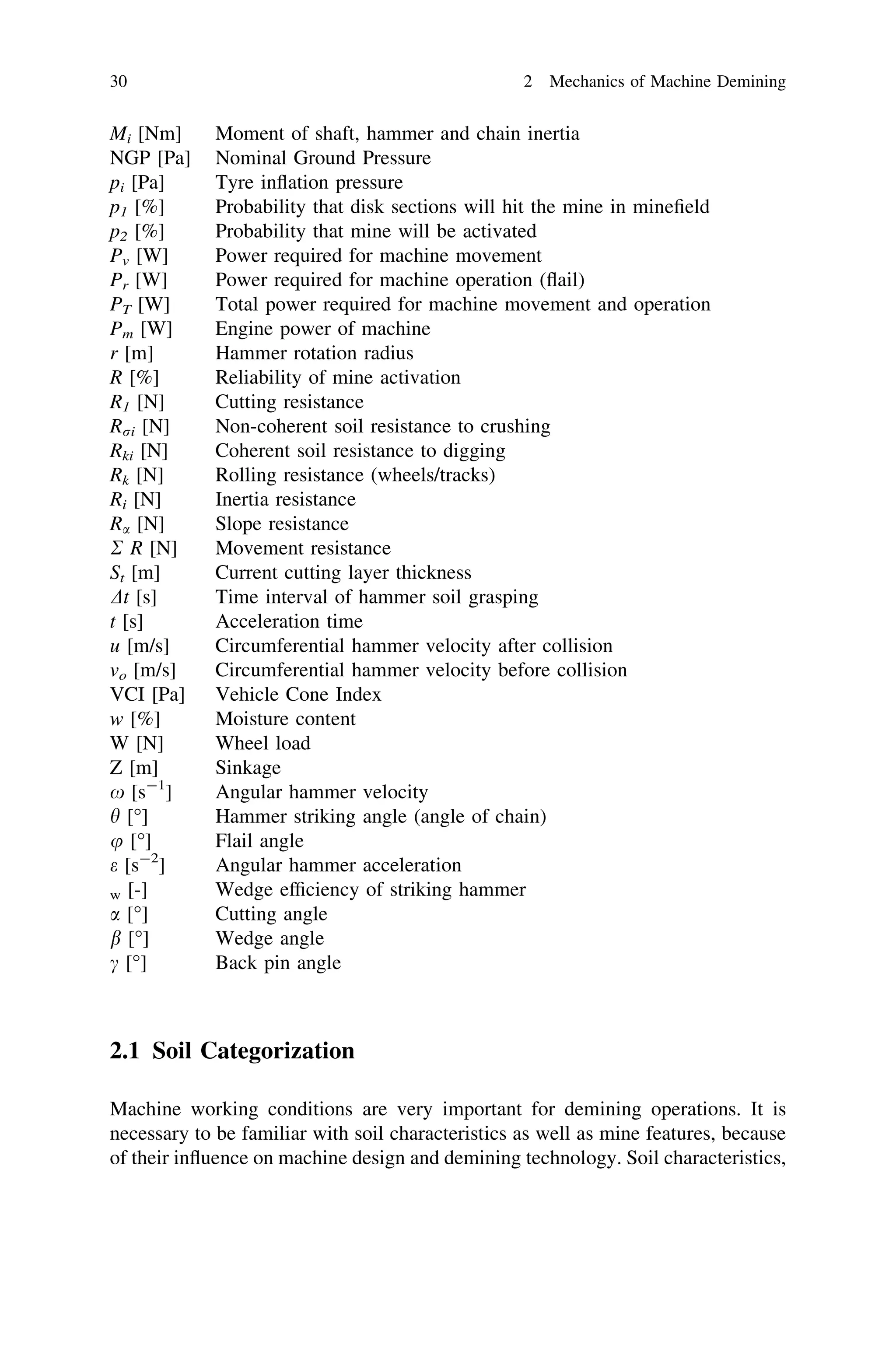 Design of demining machines | PDF