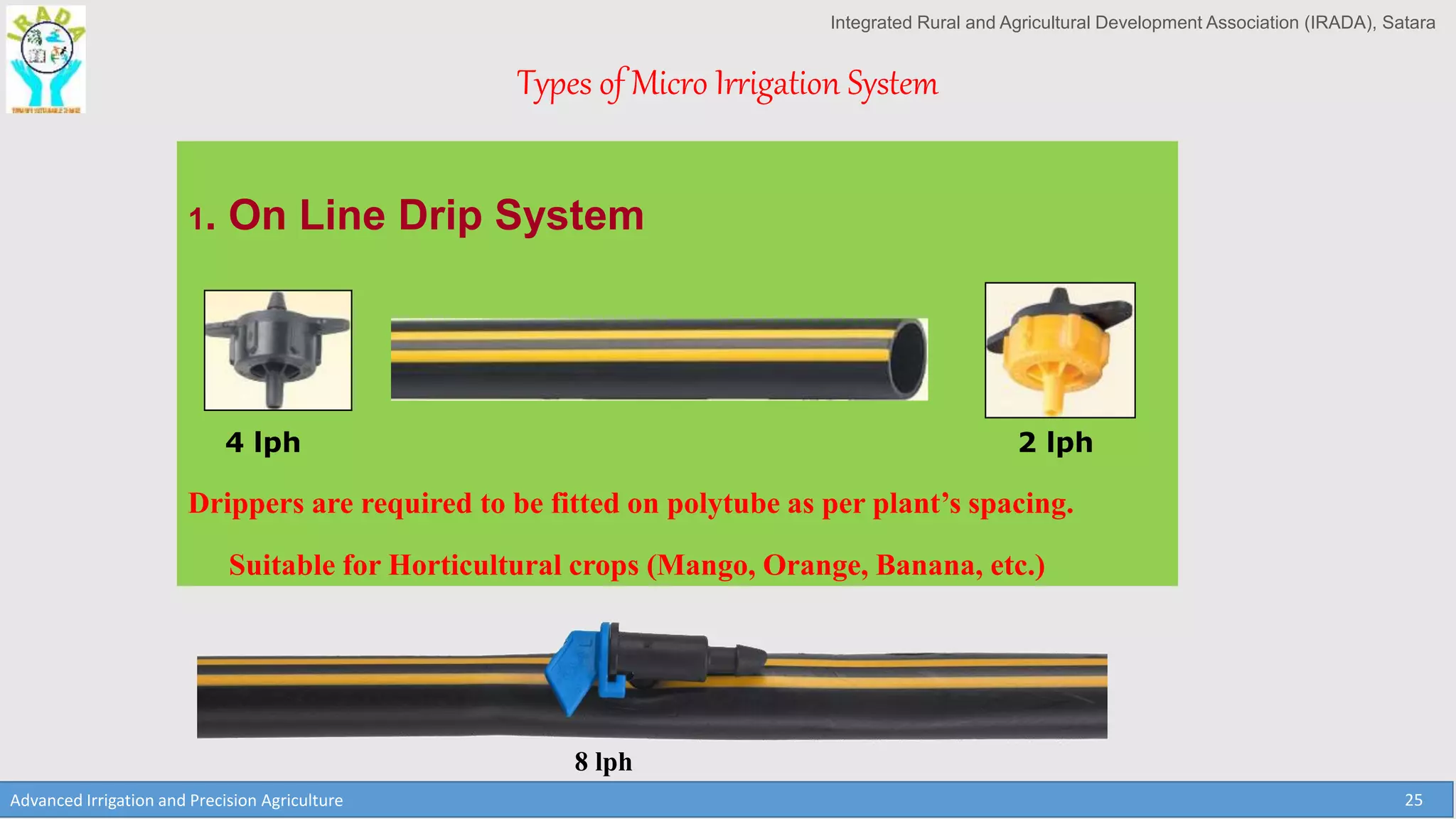 Design of drip irrigation system | PPTX | Agriculture | Industries