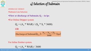Design of drip irrigation system | PPTX
