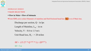 Design of drip irrigation system | PPTX