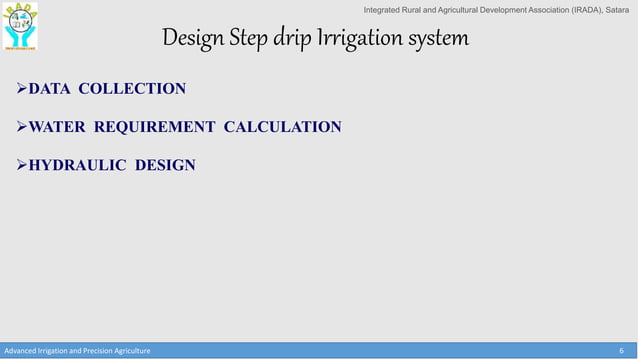 Design of drip irrigation system | PPTX | Agriculture | Industries