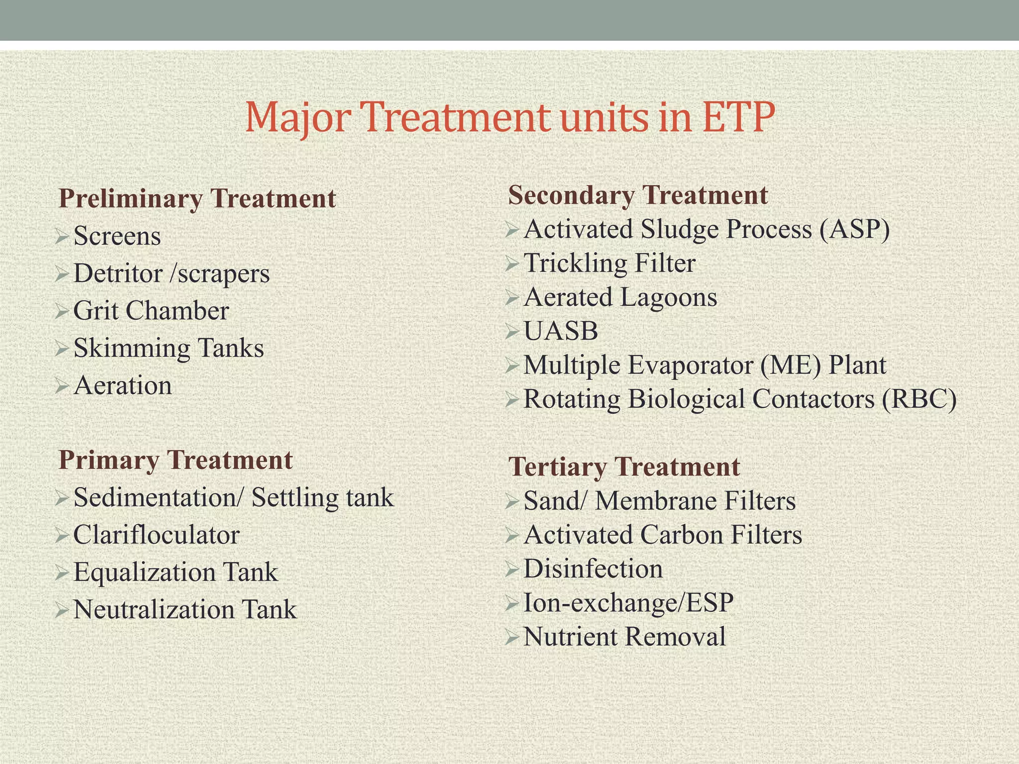 Design of effluent treatment plant | PPTX