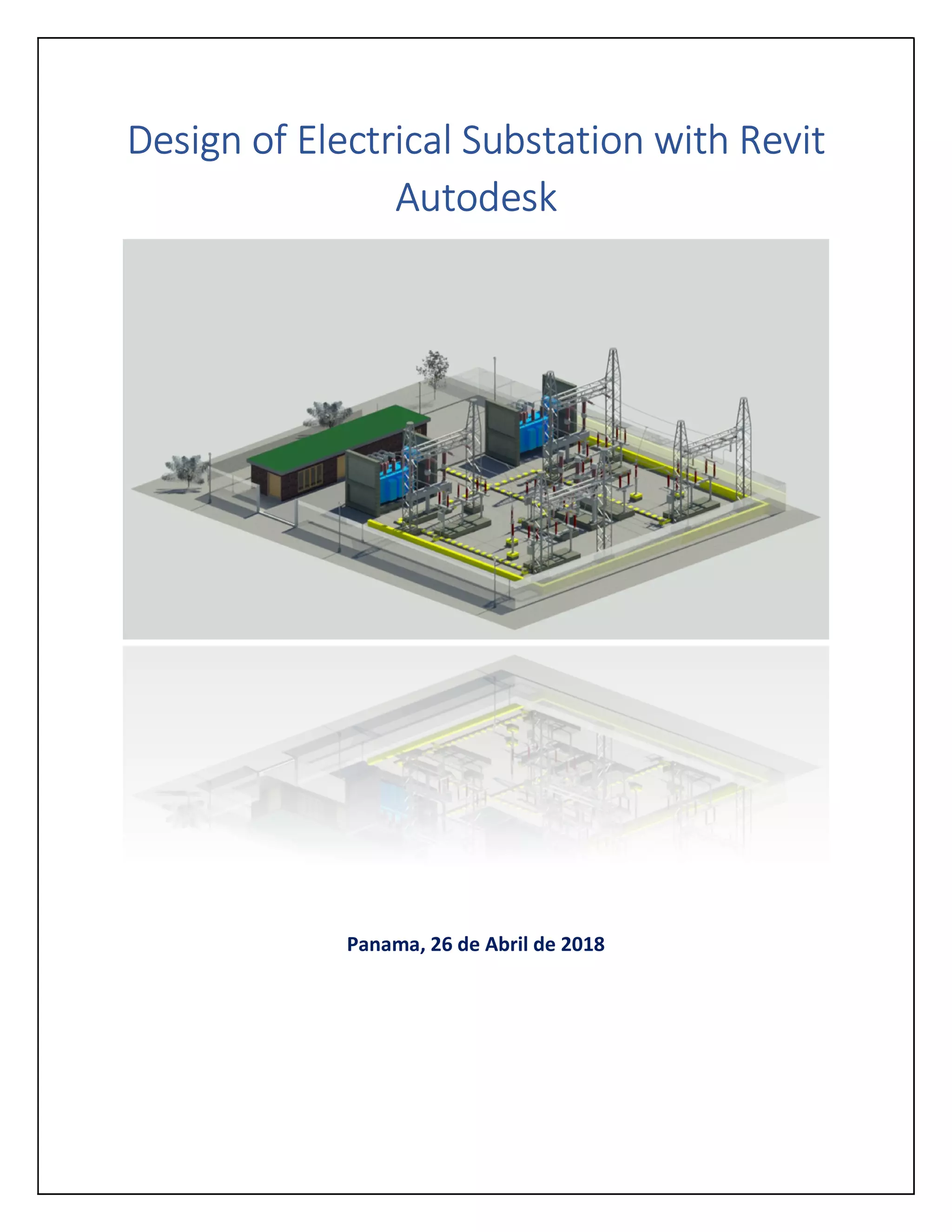 Design of electrical substation with revit autodesk | PDF