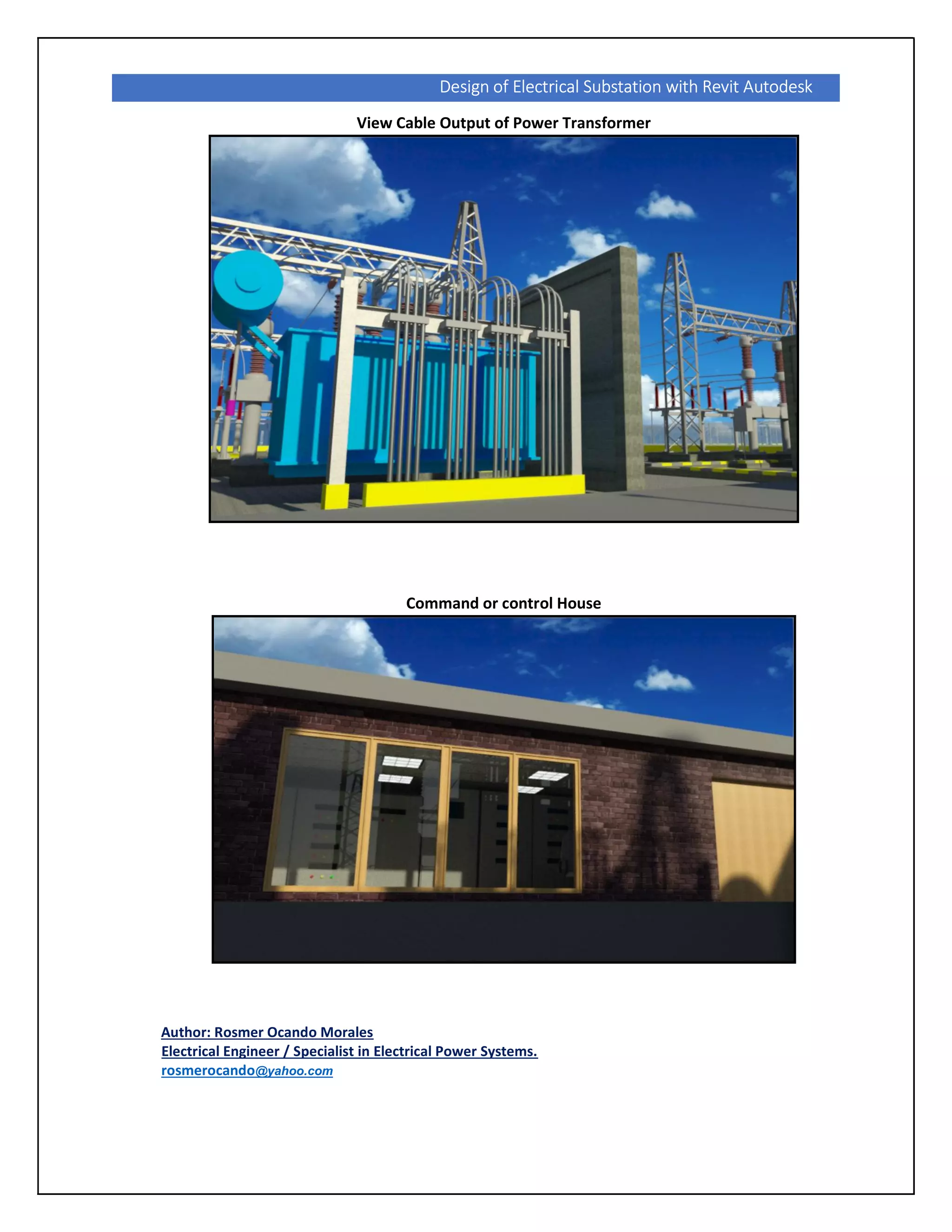 Design of electrical substation with revit autodesk | PDF