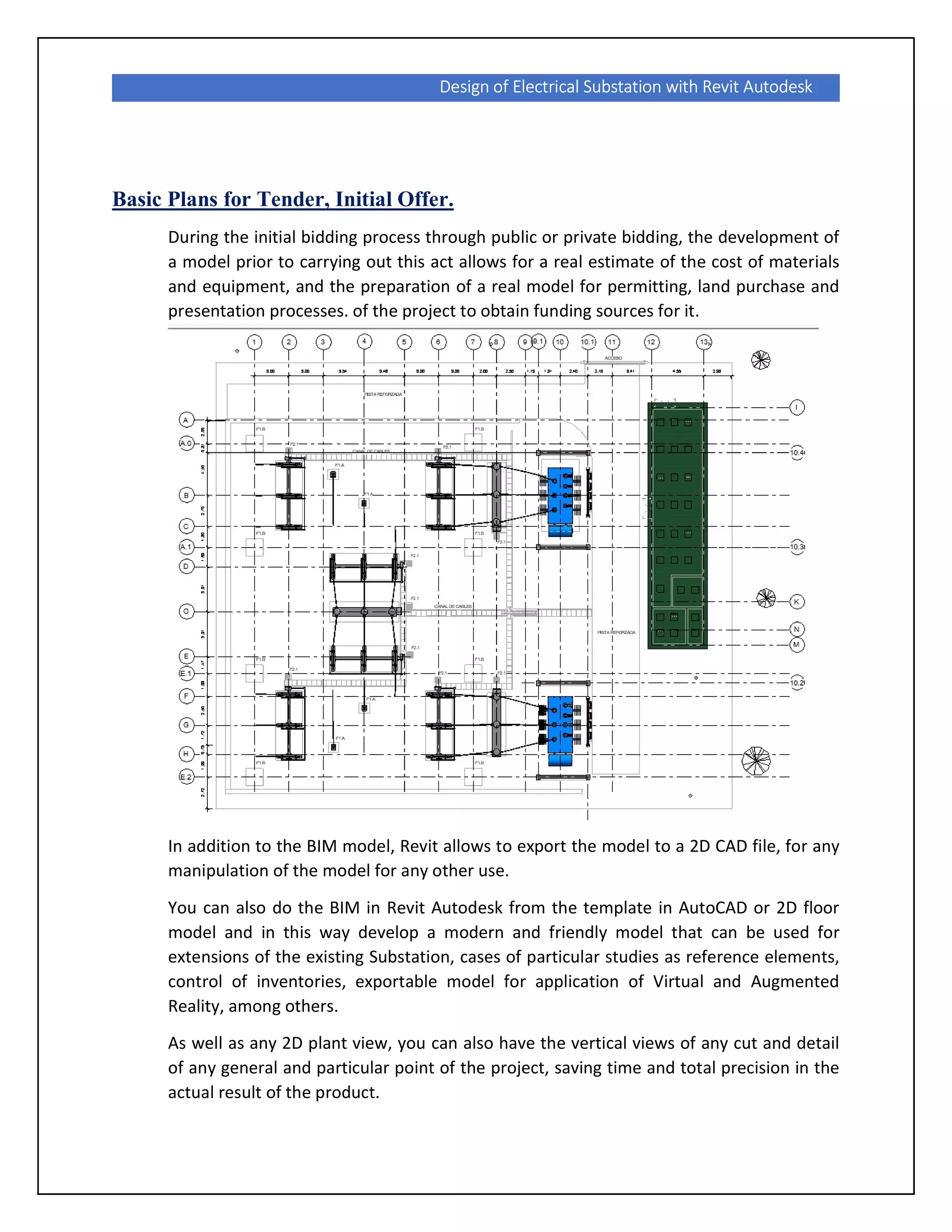 Design of electrical substation with revit autodesk | PDF