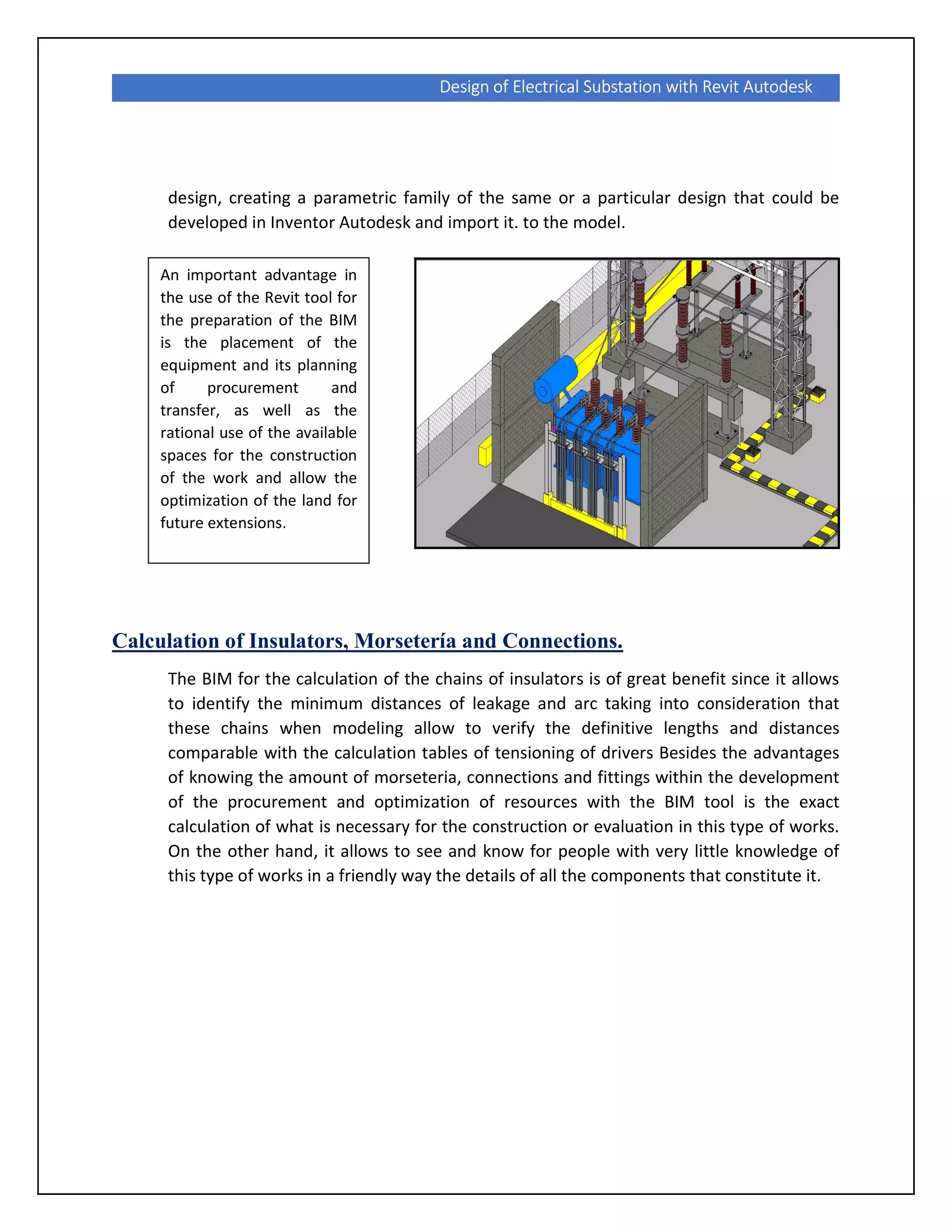 Design of electrical substation with revit autodesk | PDF