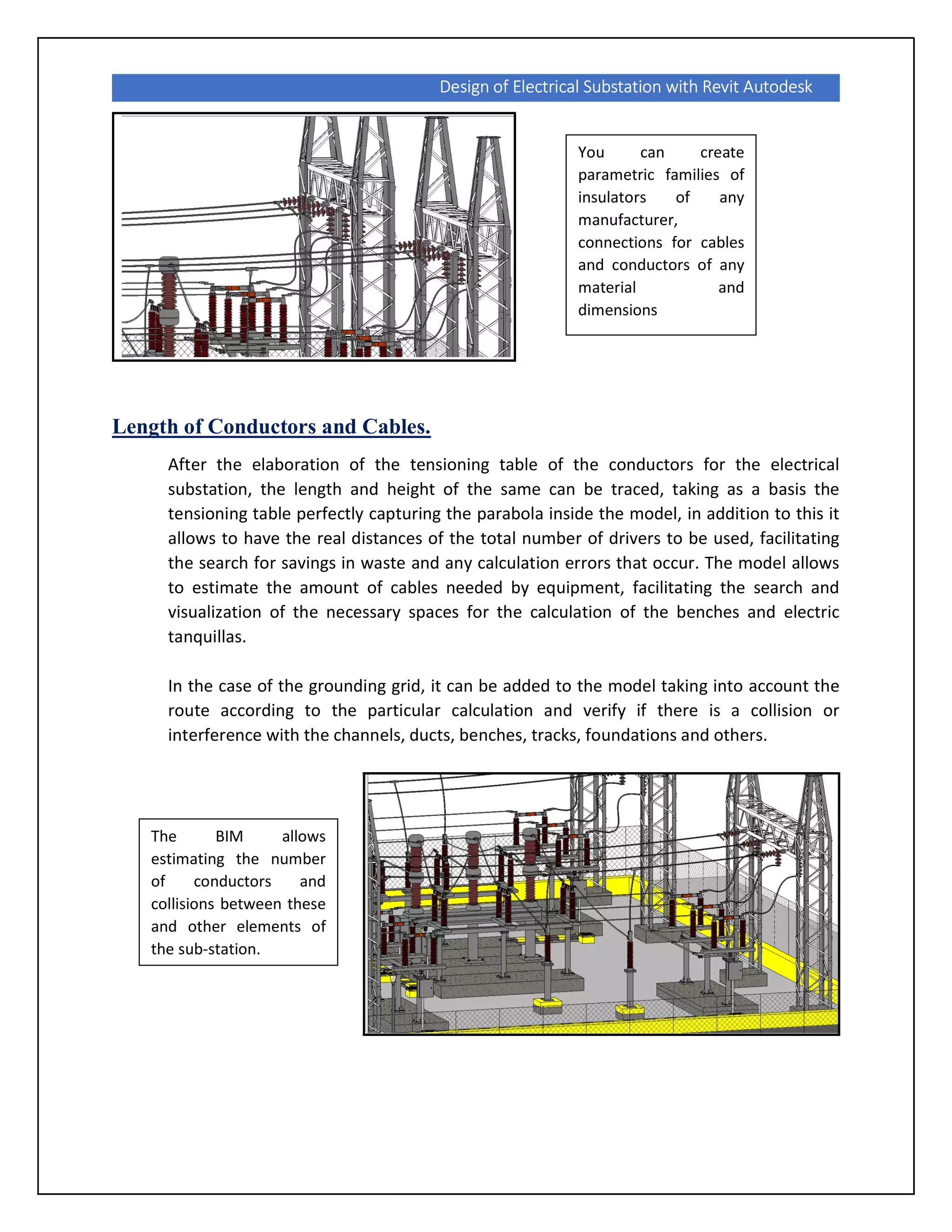 Design of electrical substation with revit autodesk | PDF
