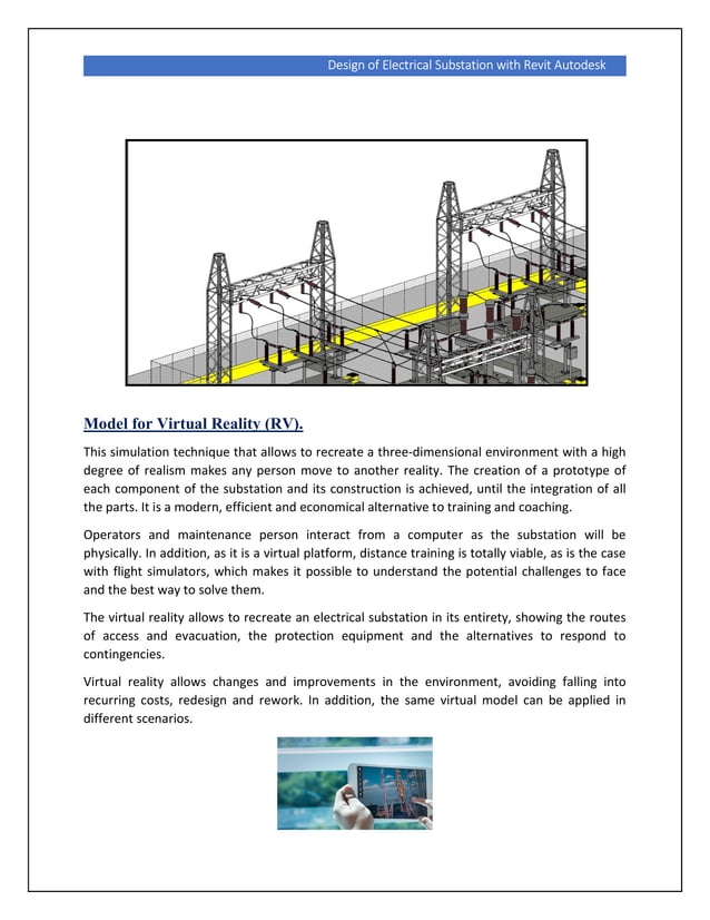 Design of electrical substation with revit autodesk | PDF