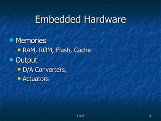 Design of embedded systems tsp | PPT