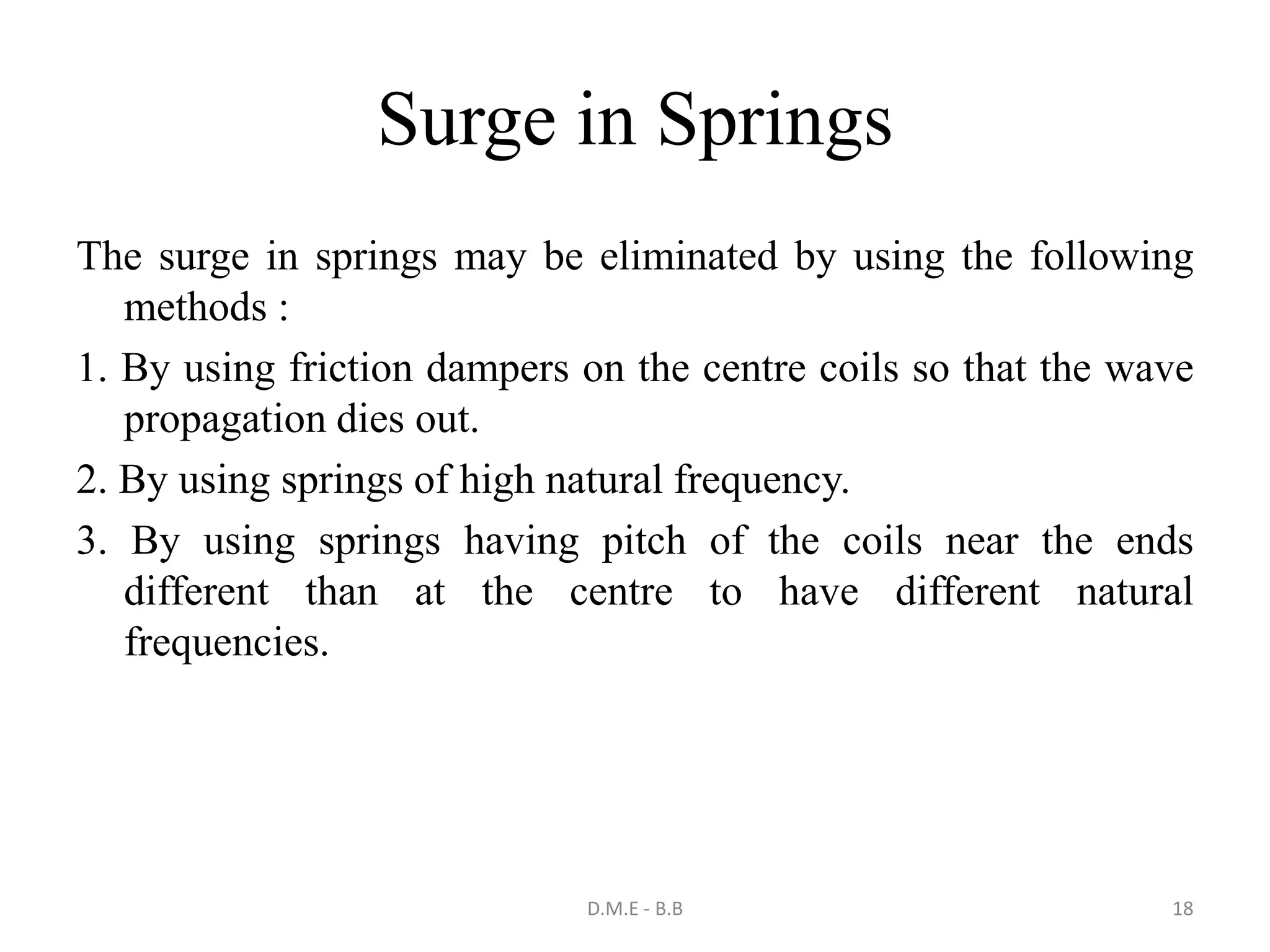 Design of energy storing elements and engine components | PPTX