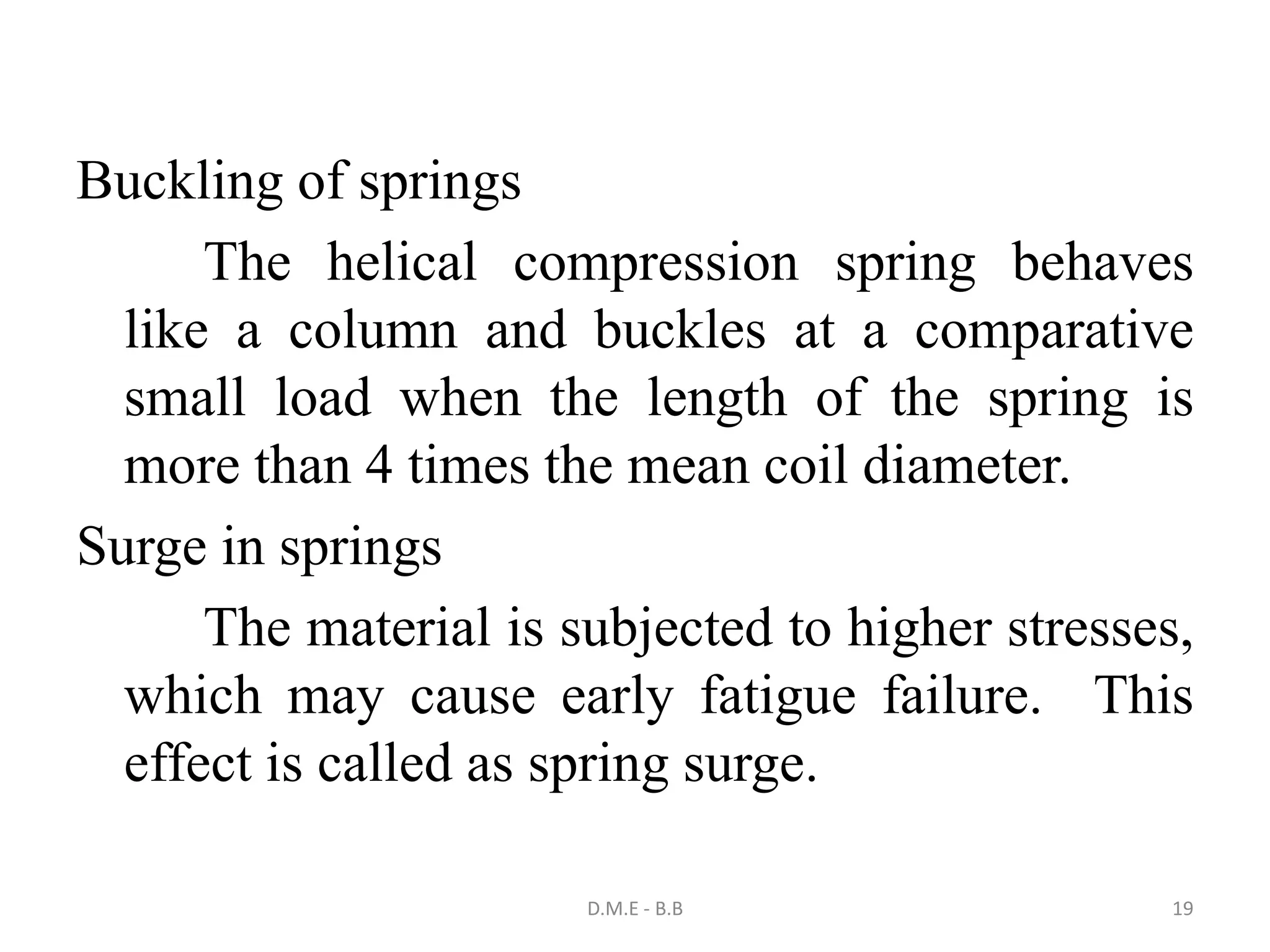 Design of energy storing elements and engine components | PPTX
