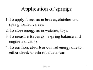 Design of energy storing elements and engine components | PPT