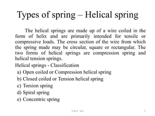 Design of energy storing elements and engine components | PPT