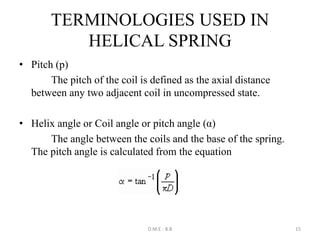 Design of energy storing elements and engine components | PPT