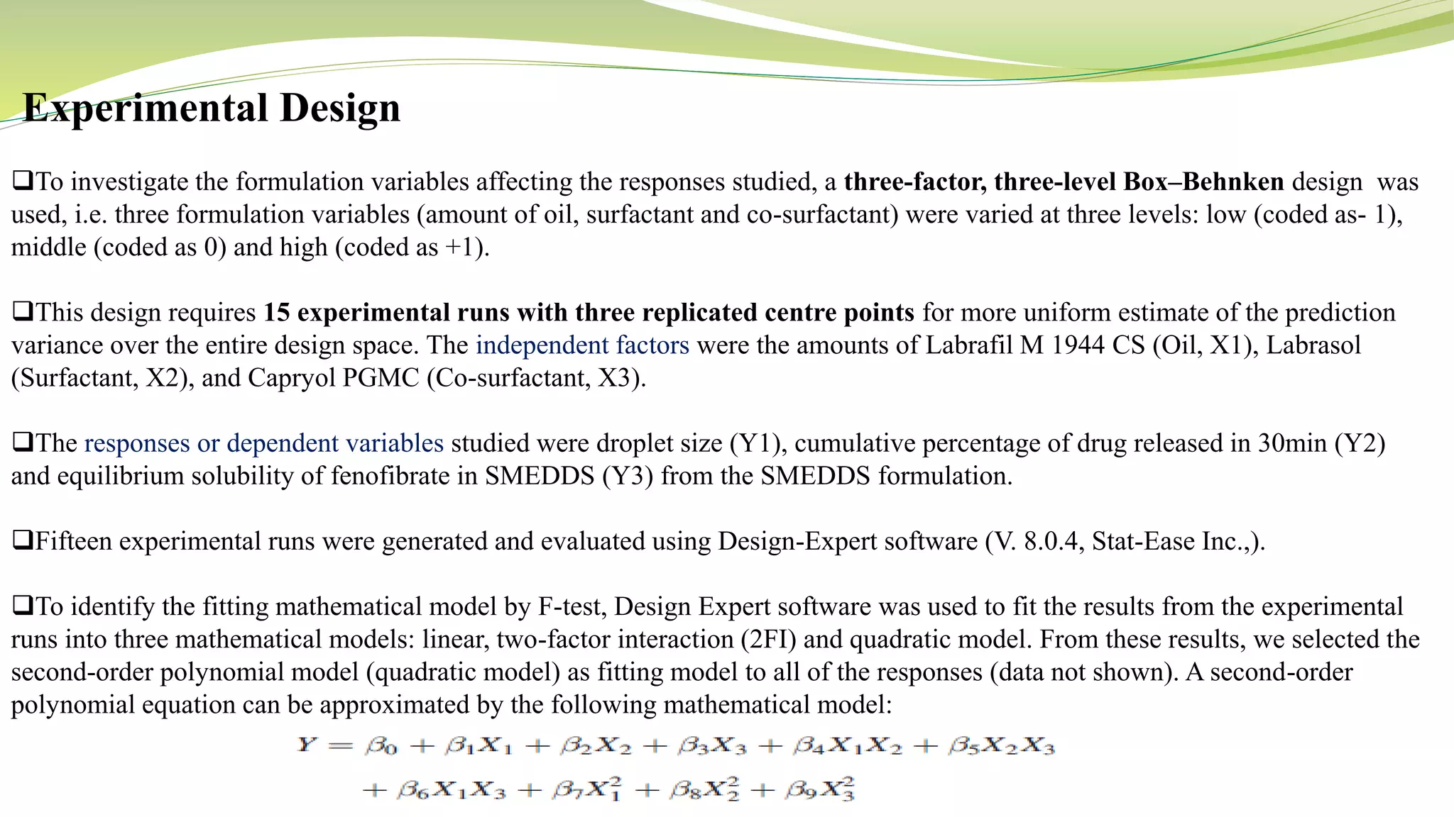 Design of experiment | PPTX