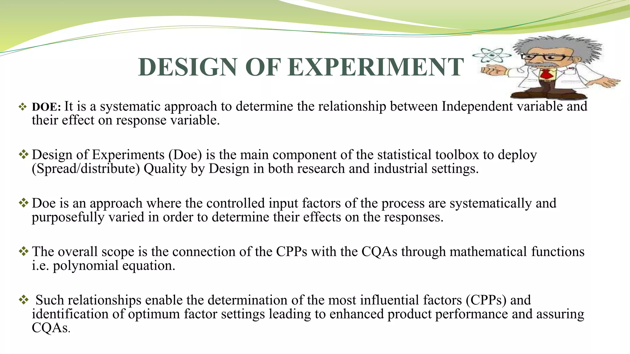 Design of experiment | PPTX