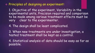 Diseño de experimentos en ciencia animal | PPT