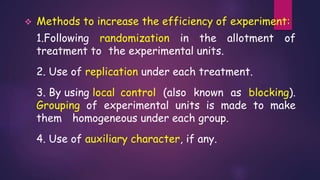 Diseño de experimentos en ciencia animal | PPT