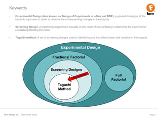 Design of experiments | PPT