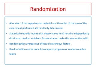 Planning of experiment in industrial research | PPT