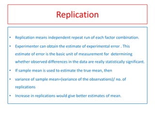 Planning of experiment in industrial research | PPT