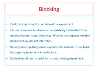 Planning of experiment in industrial research | PPT