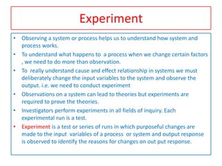 Planning of experiment in industrial research | PPT