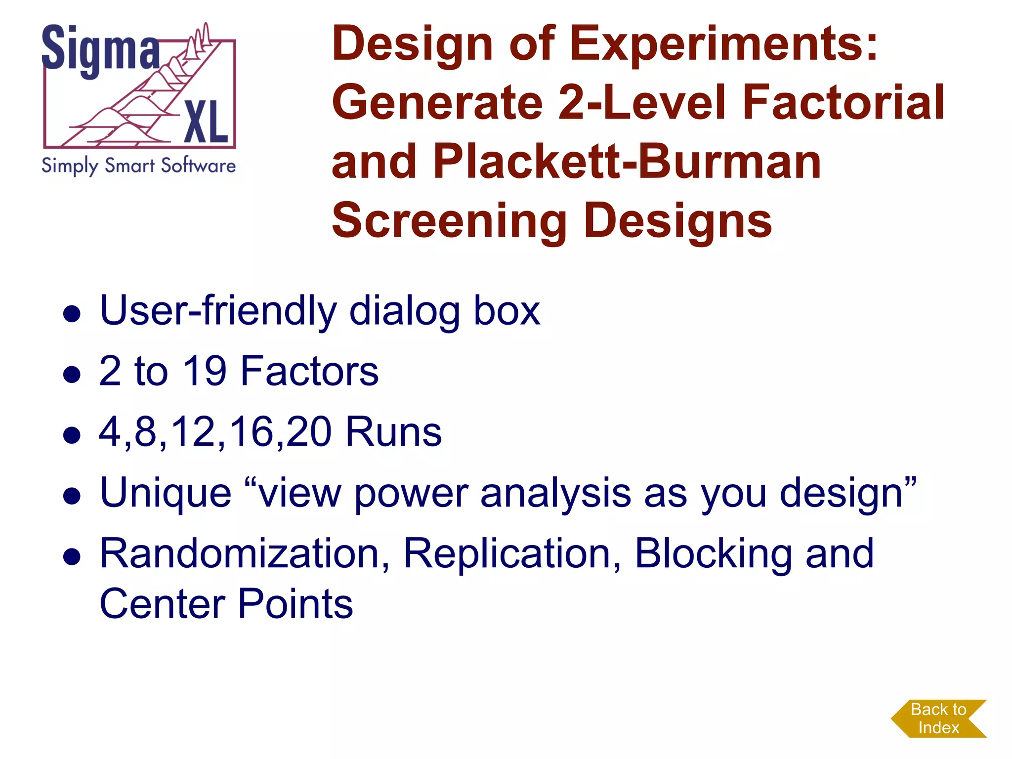 Design of experiments | PDF