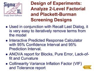 Design of experiments | PDF