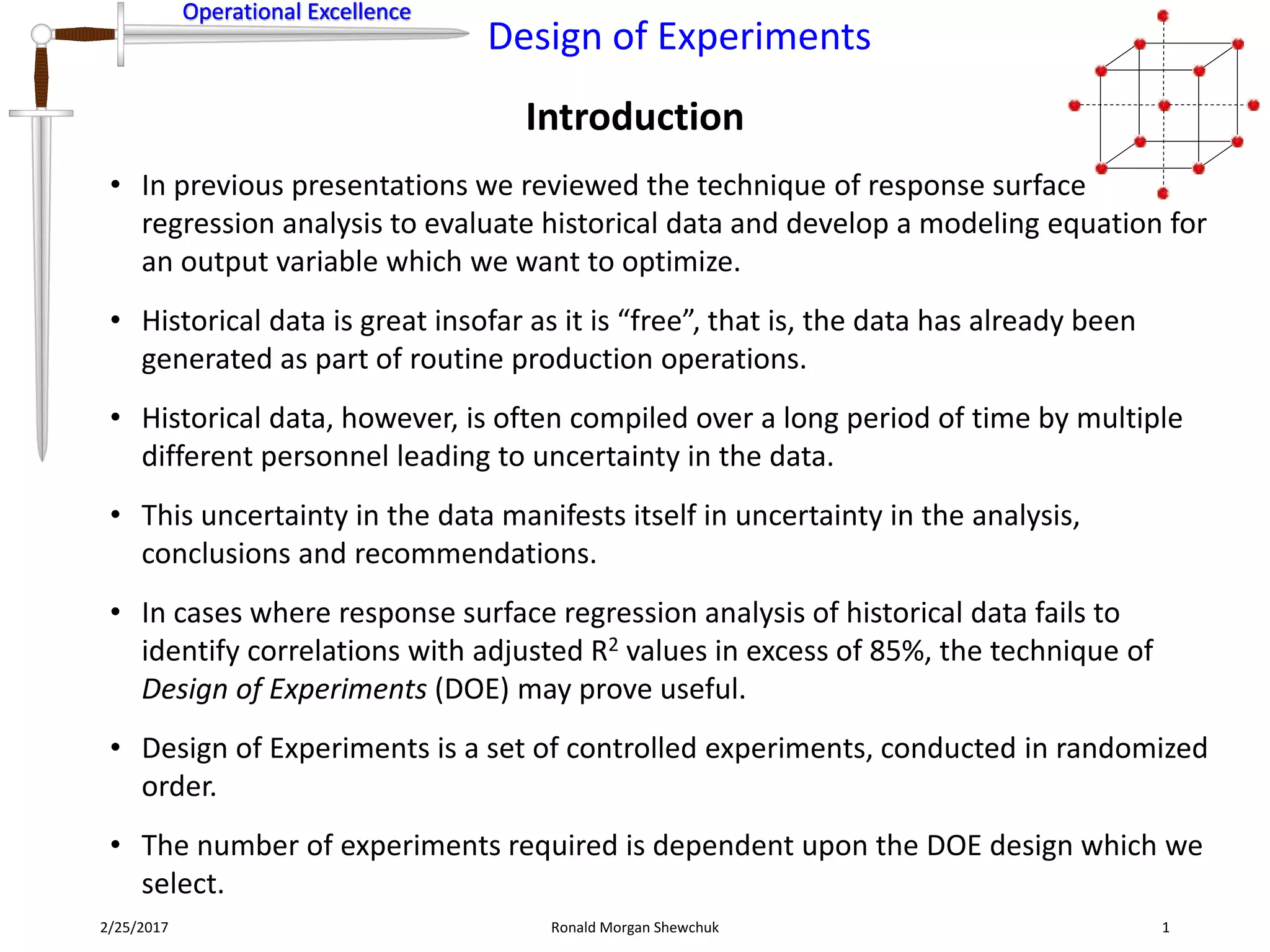 Design Of Experiments Ppt